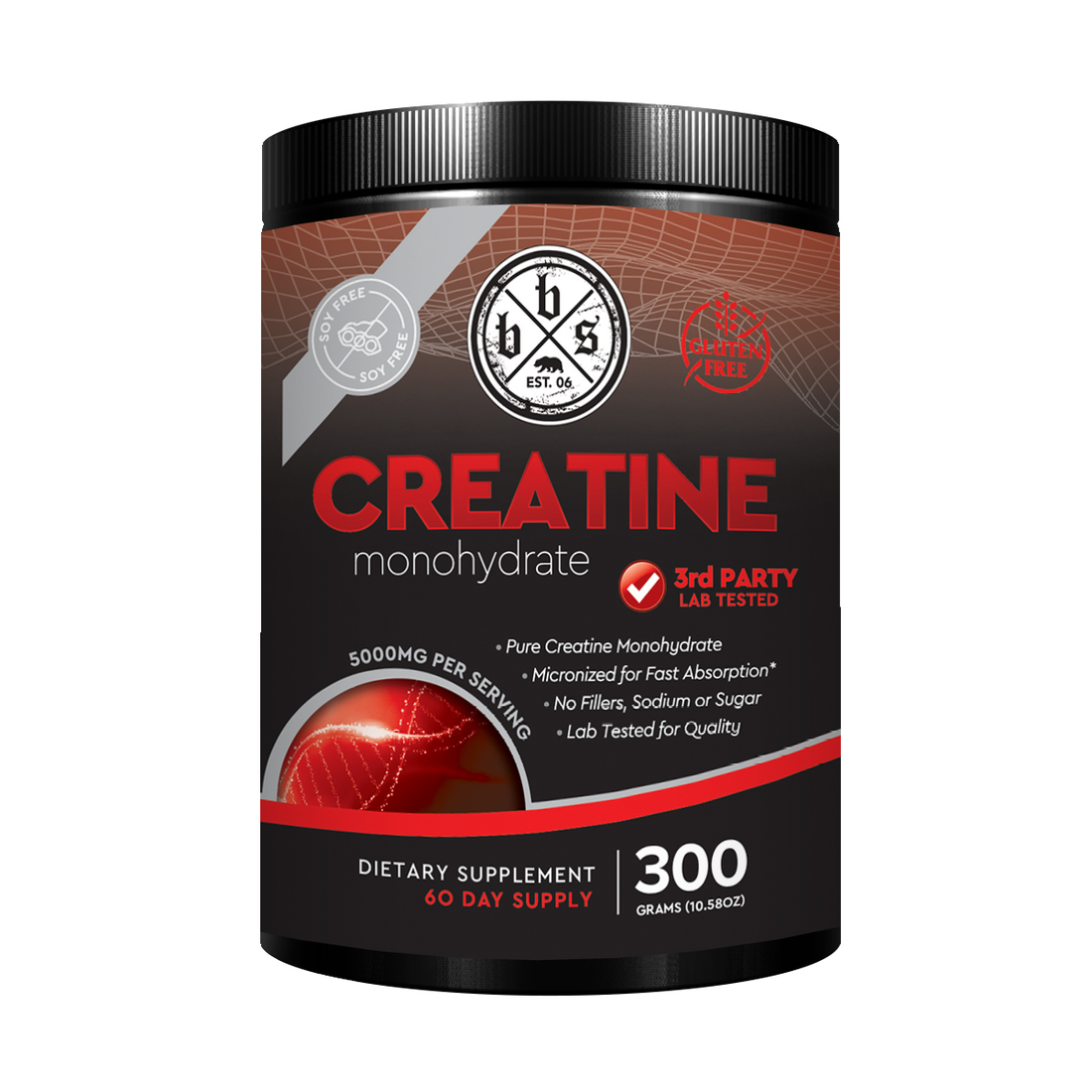 Creatine Monohydrate Powder - 300 Grams – Better Body Sports